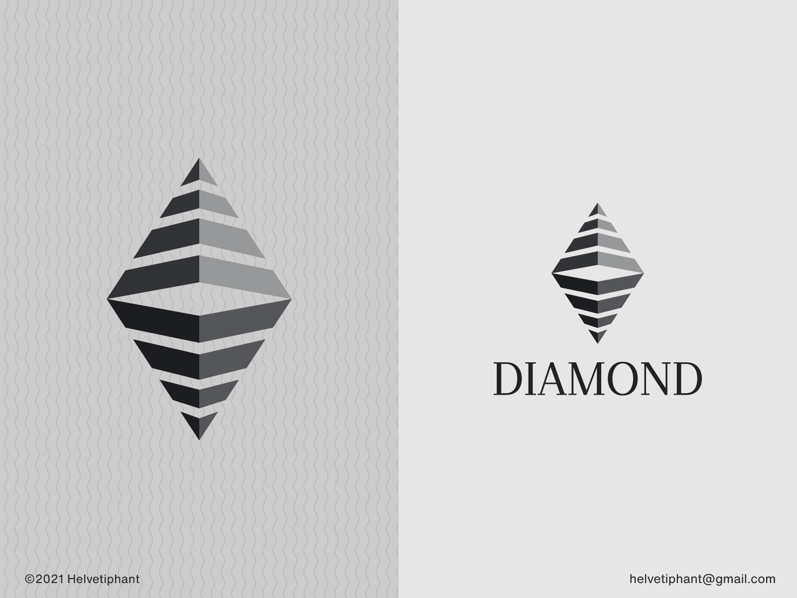 Diamond Coin - logo concept by Helvetiphant™ on Dribbble