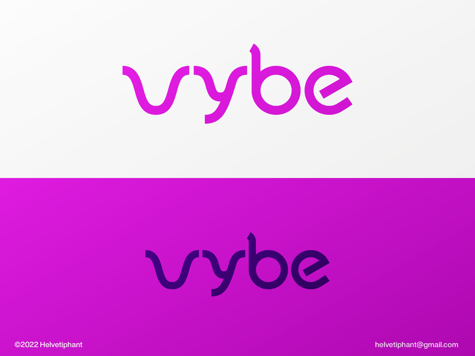 vybe - wordmark design by Helvetiphant™ on Dribbble
