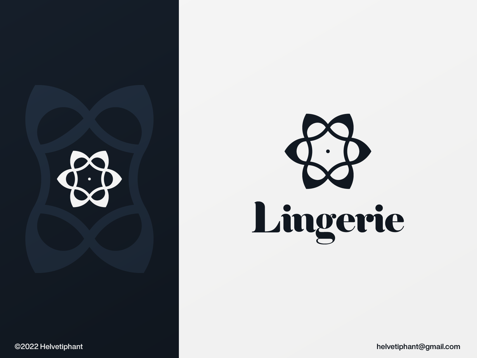 Lingerie - logo concept B by Helvetiphant™ on Dribbble