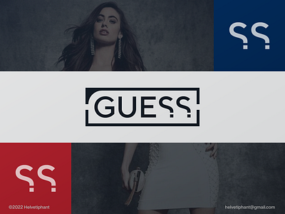 Guess - logo redesign proposal by Helvetiphant™ on Dribbble