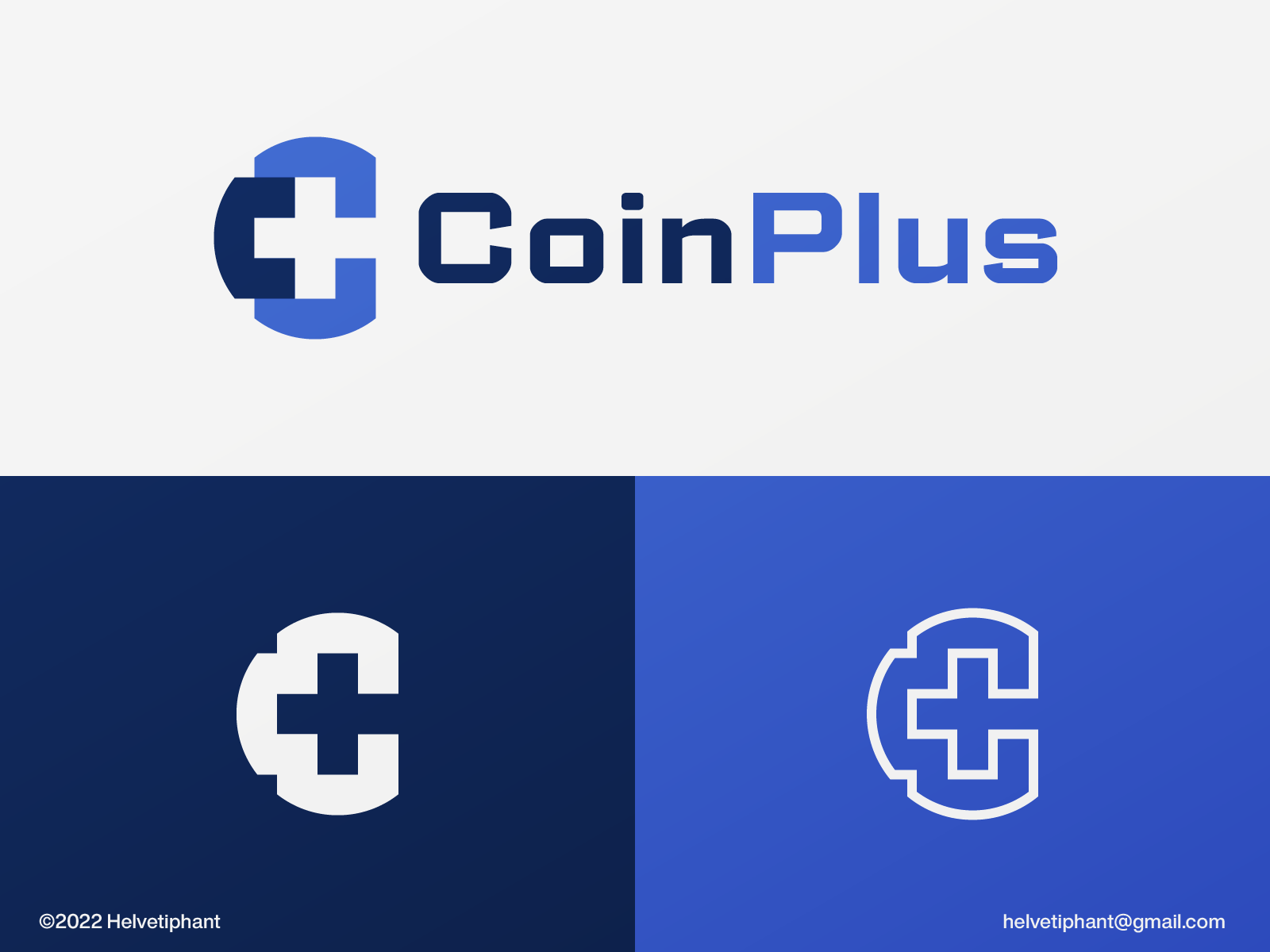 Coin Plus - logo concept by Helvetiphant™ on Dribbble