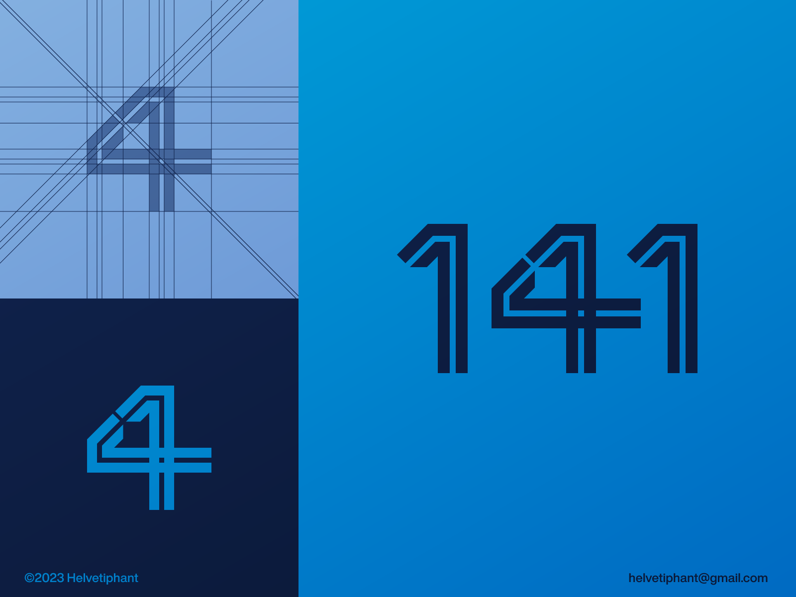 141 - one4one by Helvetiphant™ on Dribbble
