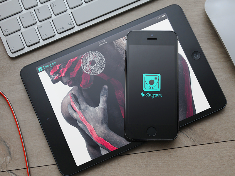 Instagram - Mockup 1 by Helvetiphant™ on Dribbble