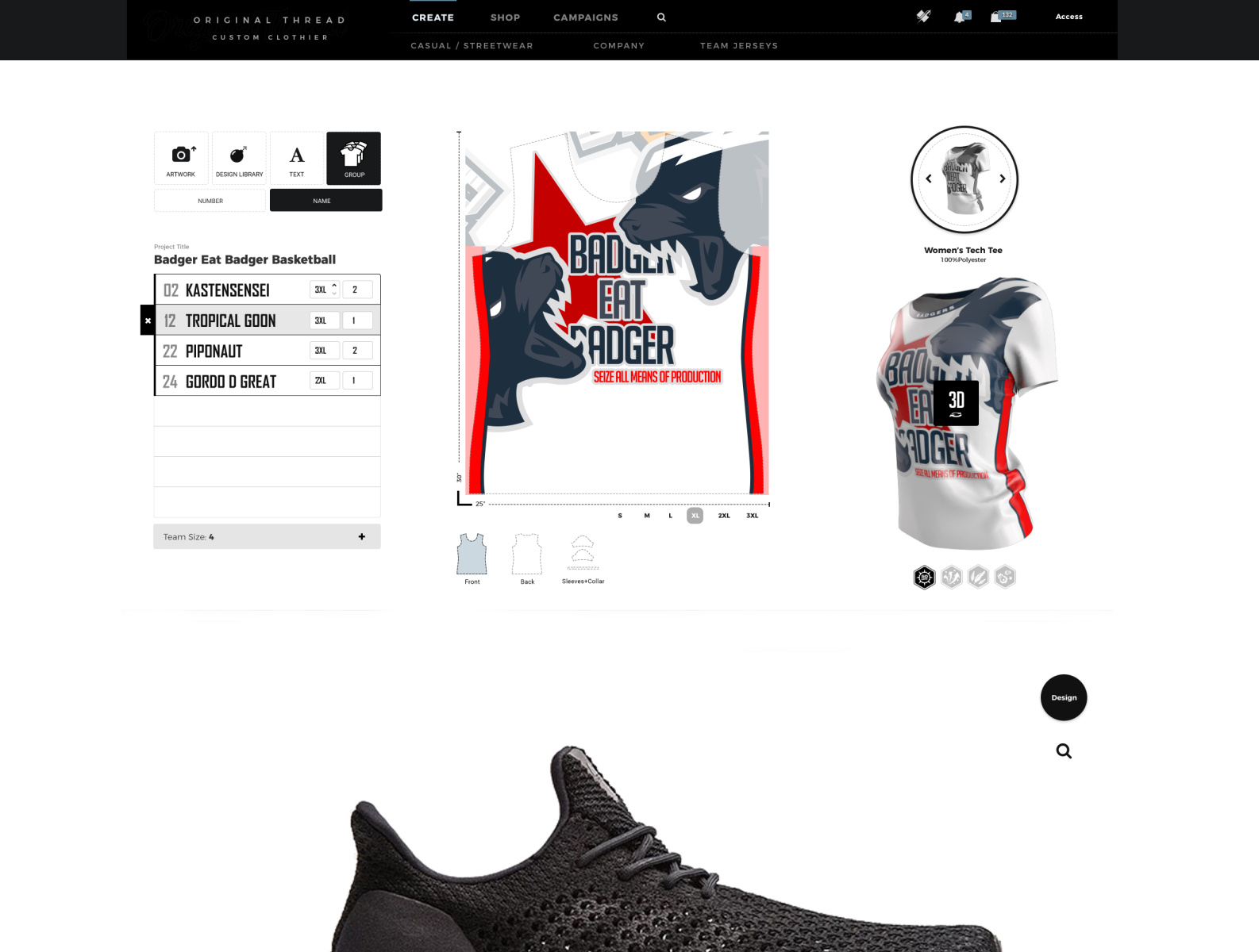 layout design 3D clothing company by J. Case on Dribbble