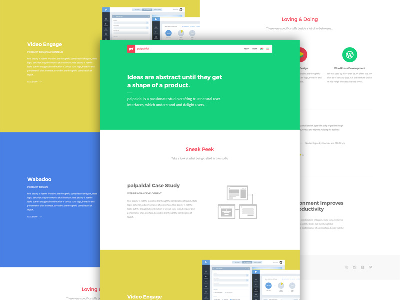 Studio Website by Sheikh Noor on Dribbble