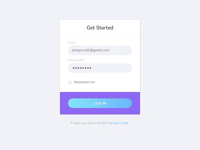 Login Screen by Sheikh Noor on Dribbble