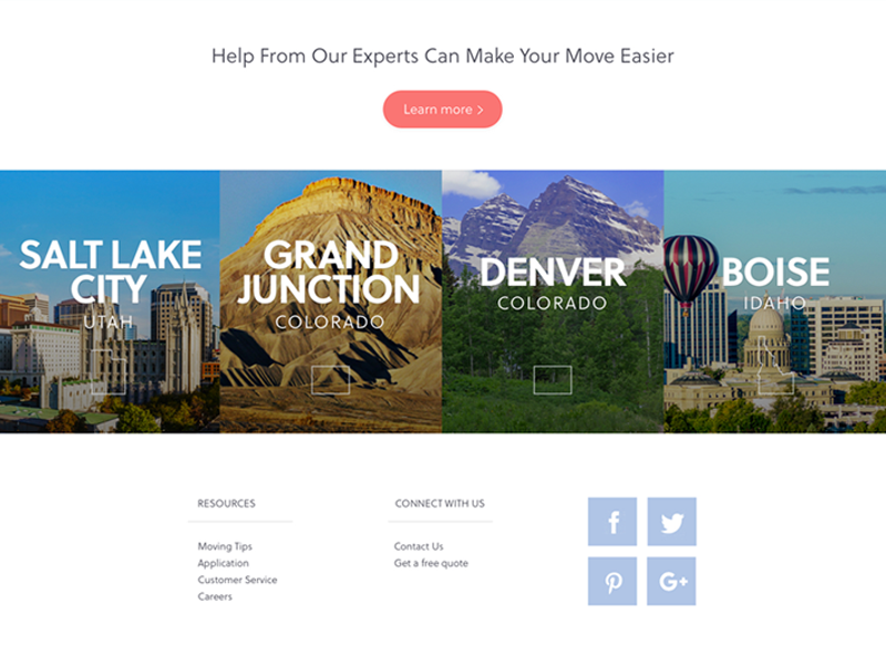 Website Locations Section by Cody Roberts on Dribbble