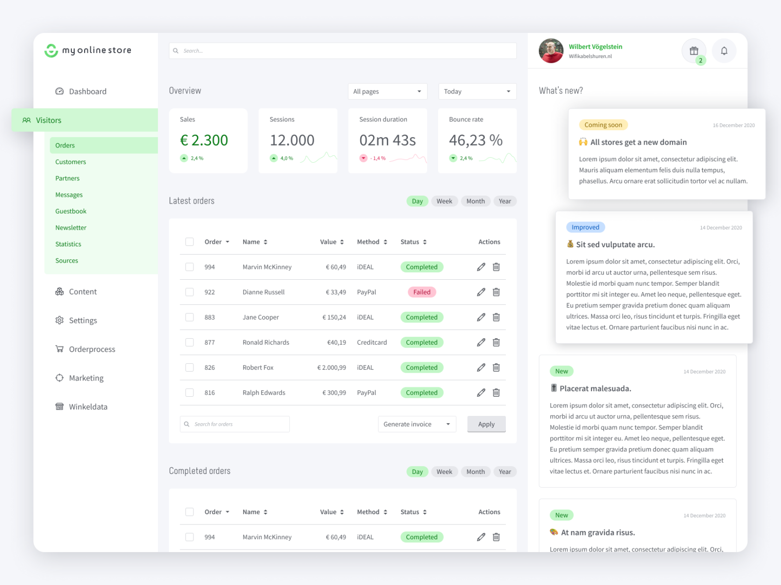 MOS Dashboard Exploration by Luuk Horsmans on Dribbble