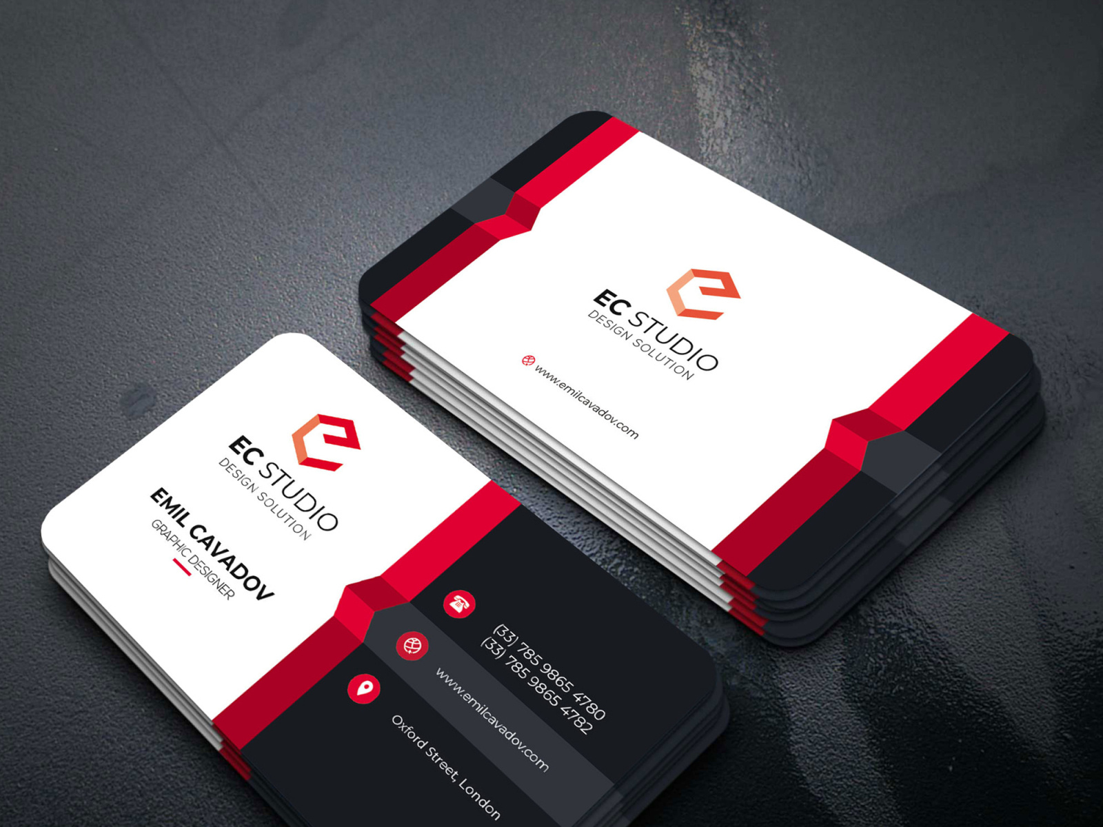 Business Card Design #6 by Emil Cavadov - Professional Business Card ...