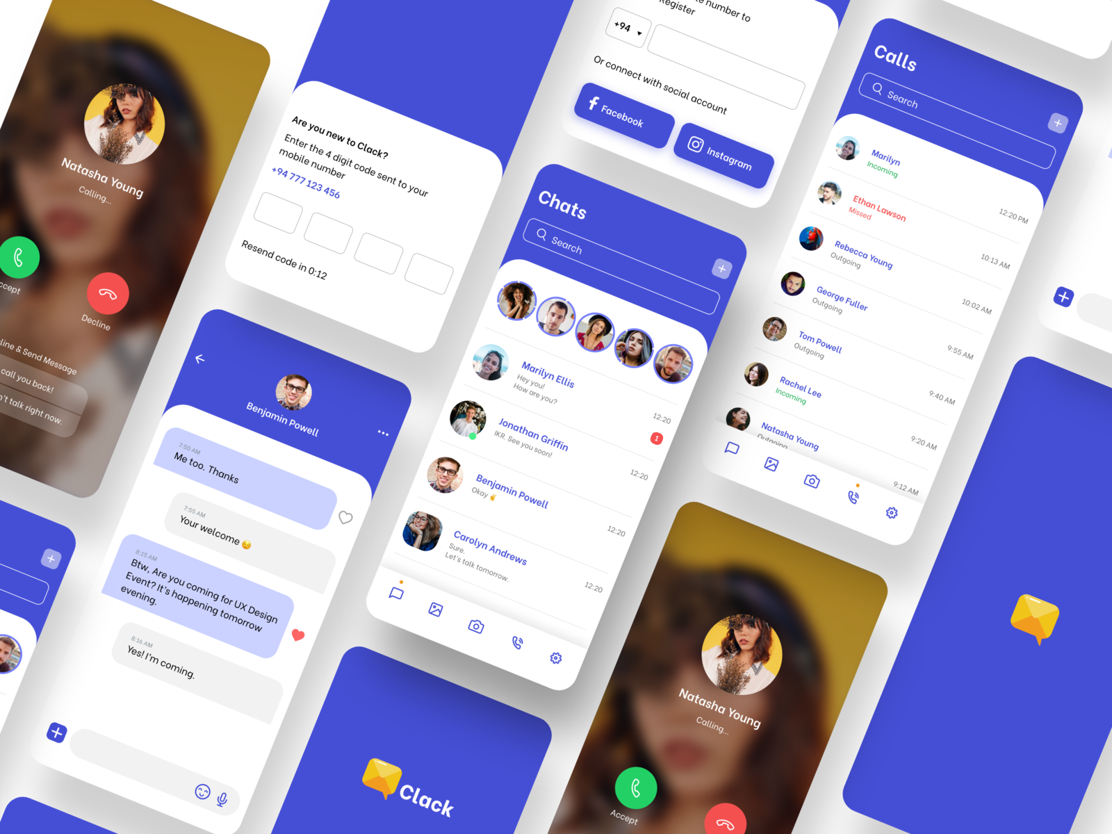 Chat App UI by Kushanthi Hasinika on Dribbble