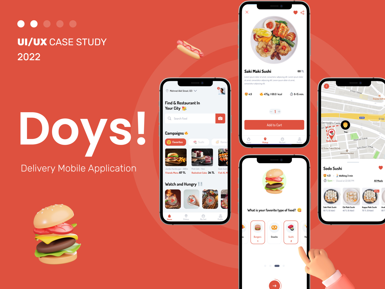 Doys! Delivery Mobile App Design by Hilal şahin on Dribbble