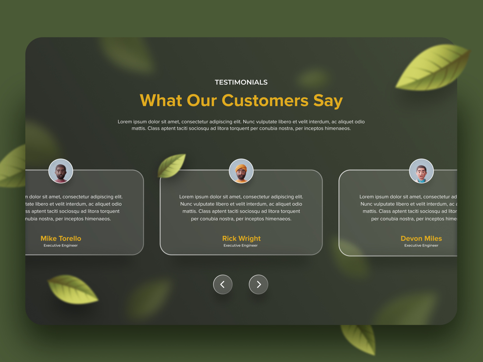 Modern Testimonial Section Design by Abid Ahmad on Dribbble