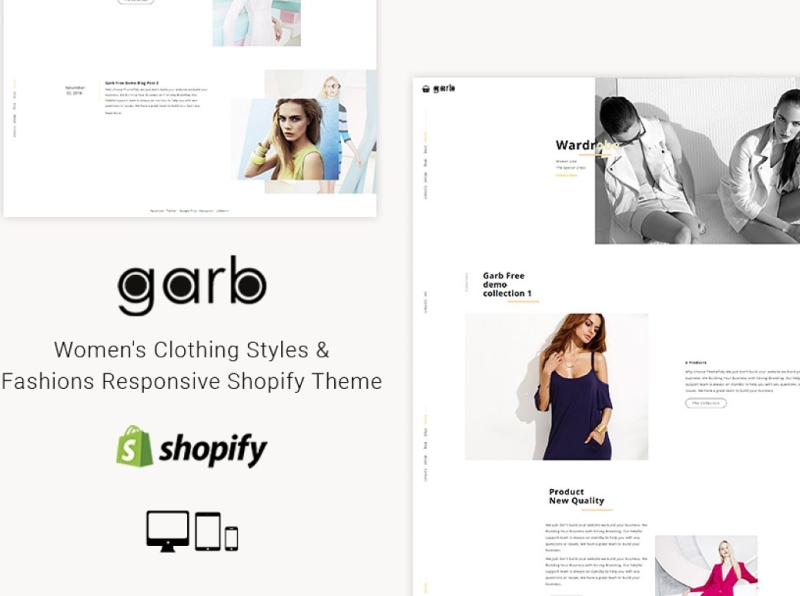 Garb Styles And Fashions Shopify Theme by M. Umar on Dribbble
