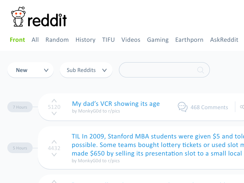 Browse thousands of Reddit Redesign images for design inspiration ...