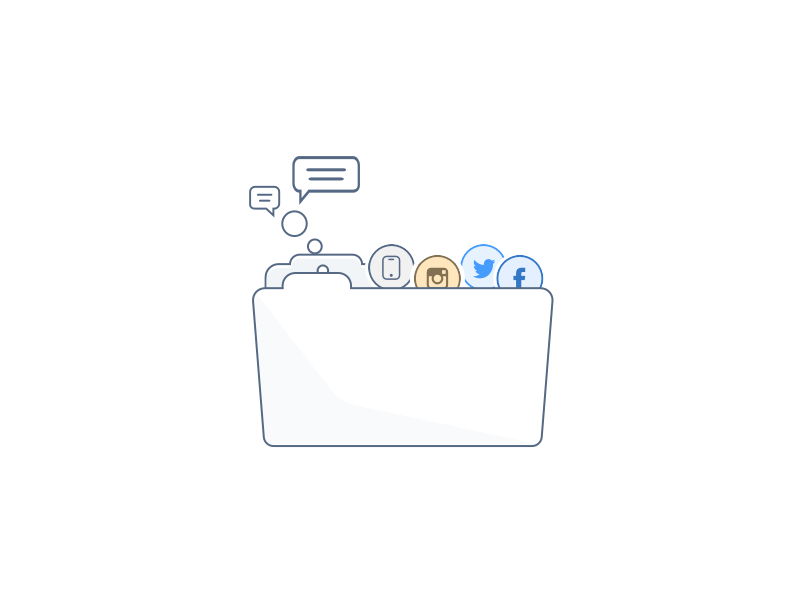 Social Folder Icon by Igor Leygerman on Dribbble