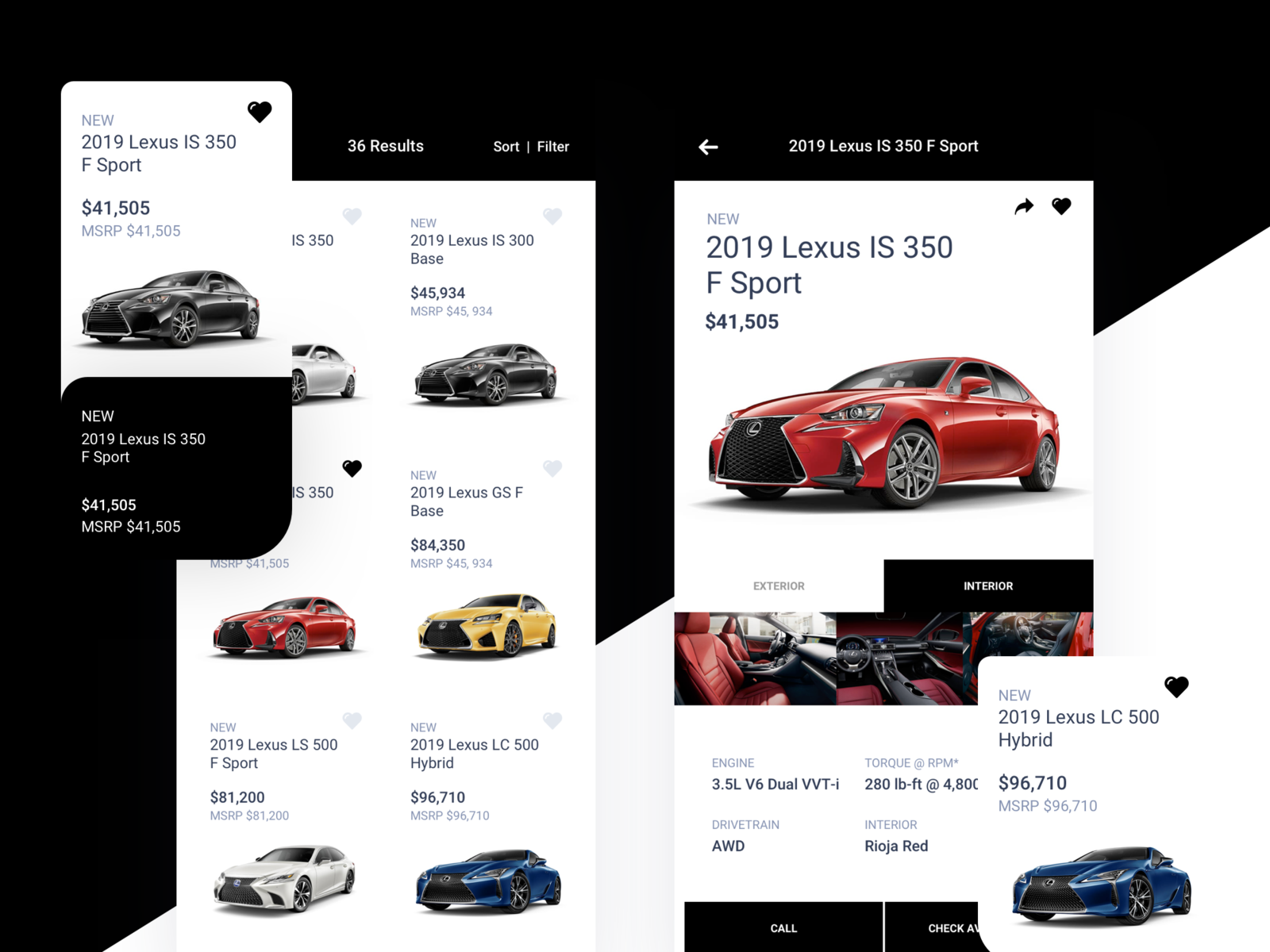 Lexus Cars Version 1 by Igor Leygerman on Dribbble