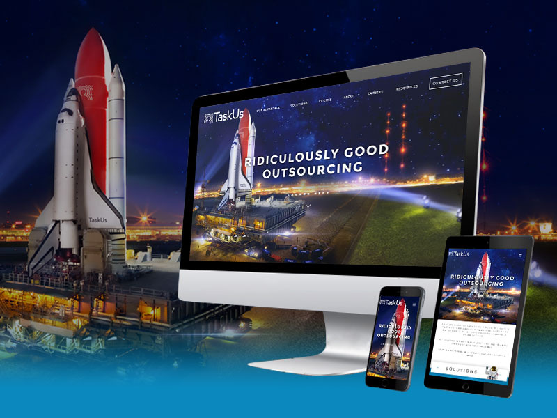 TaskUs - Web Design by Weberous Web Design on Dribbble