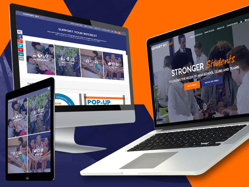 Support My Club - Web Design by Weberous Web Design on Dribbble