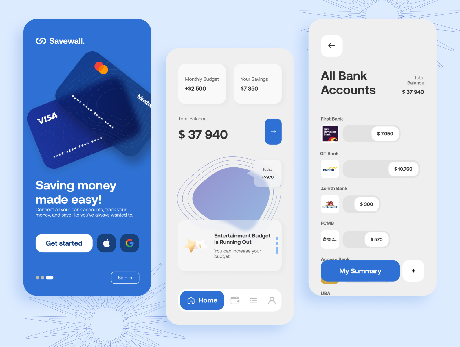 Savewell Fintech mobile app by Zero UI UX Studio on Dribbble