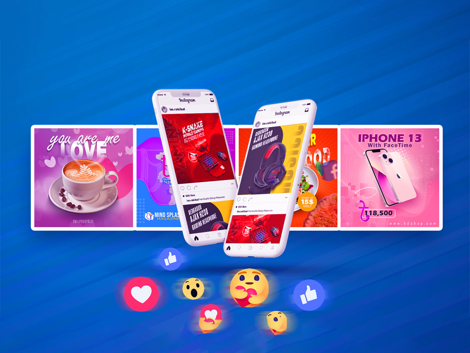 Modern and creative social media post design by Rakibul Hasan on Dribbble