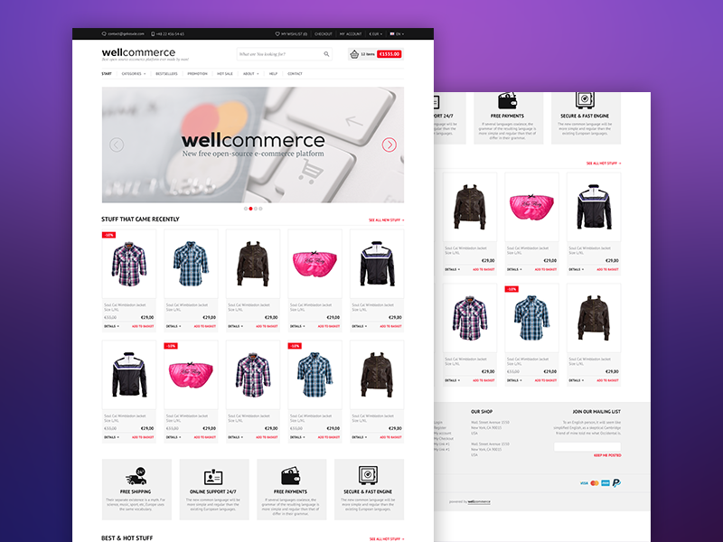 Ecommerce template by Igor Chudy on Dribbble