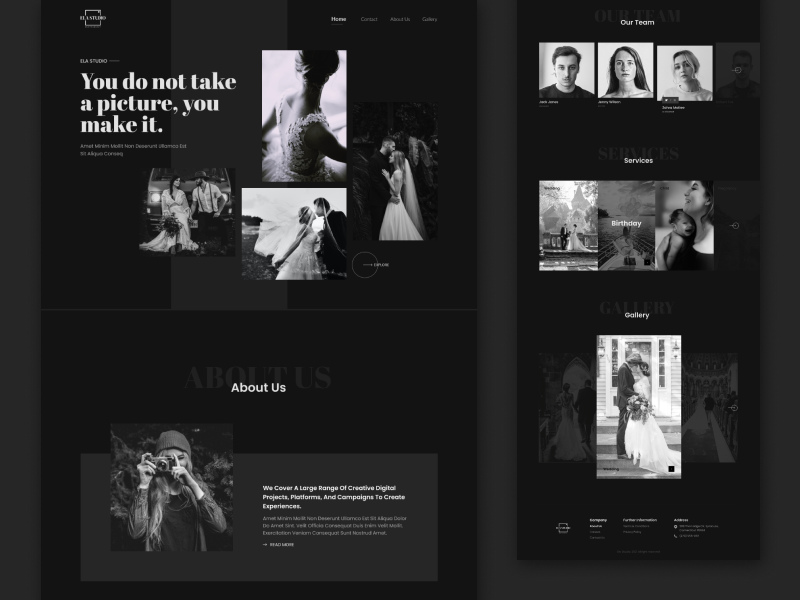 Concept Design studio monochrome by Zahra Motiee on Dribbble