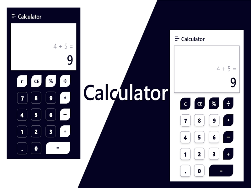Simple Calculator by Abhishek Mohanty on Dribbble