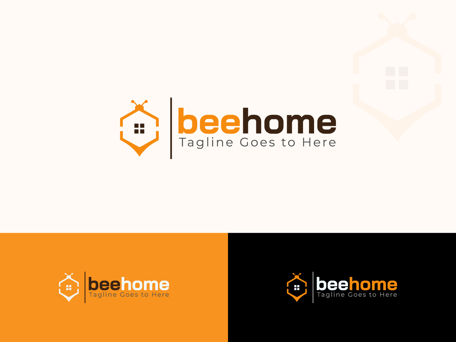 bee home logo by Mahjabin Afrin on Dribbble