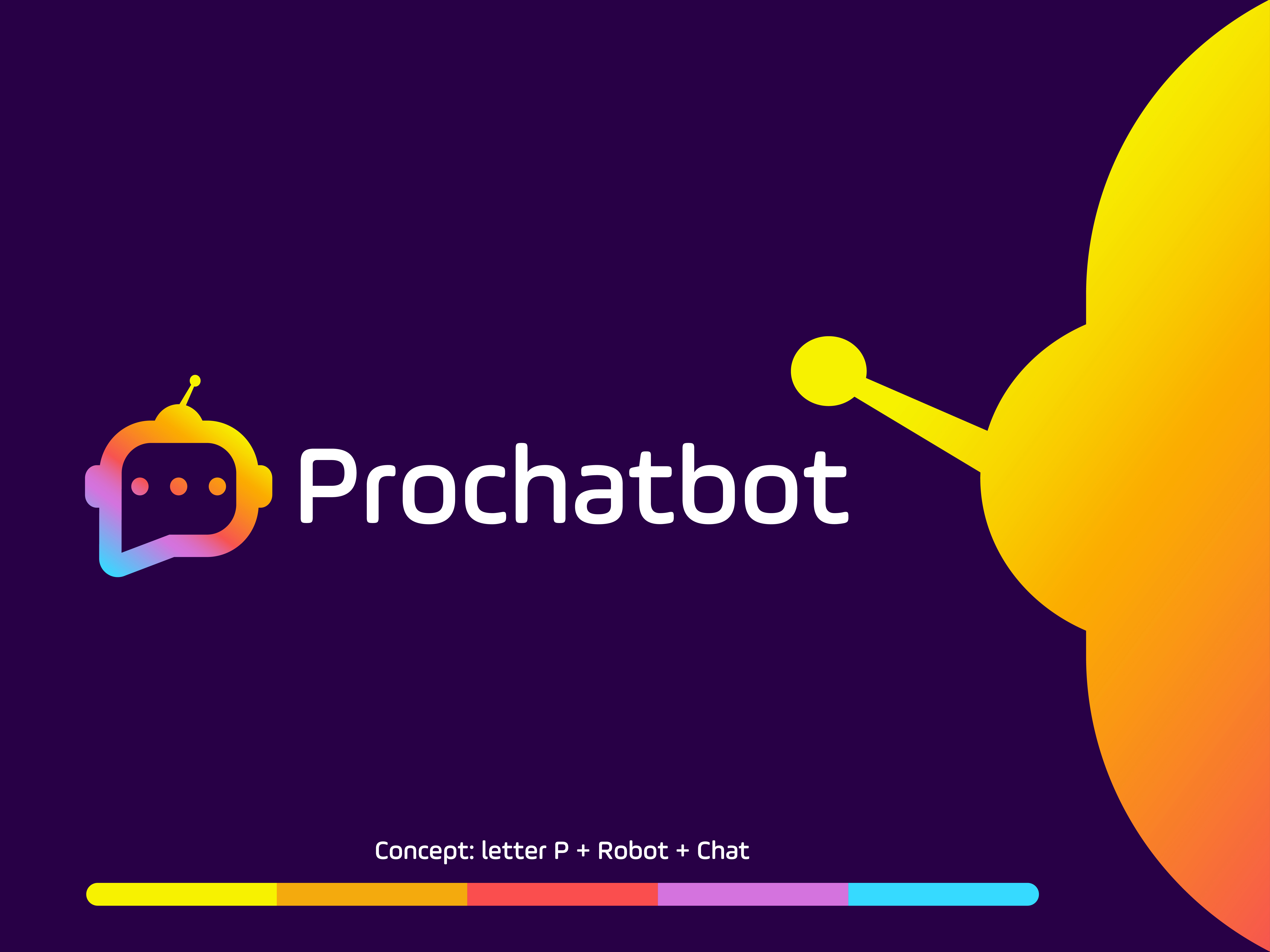 chatbot logo concept | chat + robot + p | Modern chat logo by Mahjabin ...