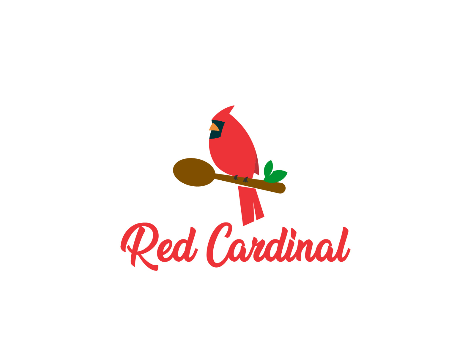Red Cardinal - a catering service's logo by Akash Ahmed on Dribbble