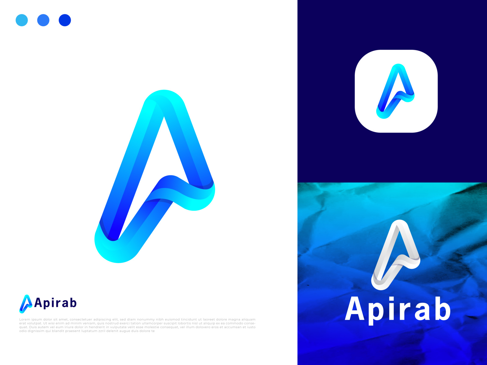Branding A logo design for Apirab by Arina Huq। Logo Designer on Dribbble