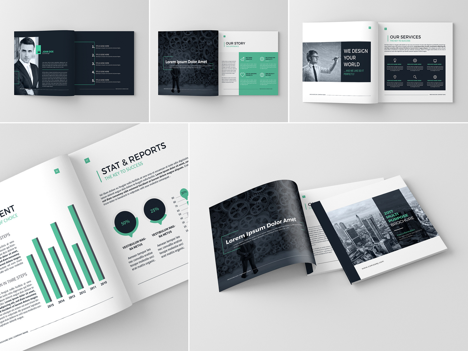 Squar Multi-Purpose Brochure by Amal Kabichi on Dribbble