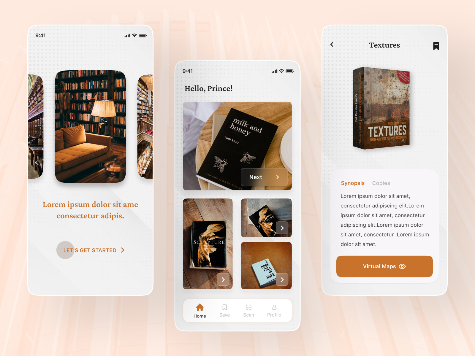 Library - Mobile Apps by Prince Designer on Dribbble