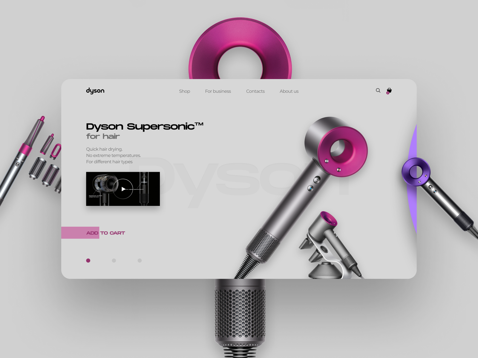 Dyson Concept Site by Shamil Ziialtdinov on Dribbble