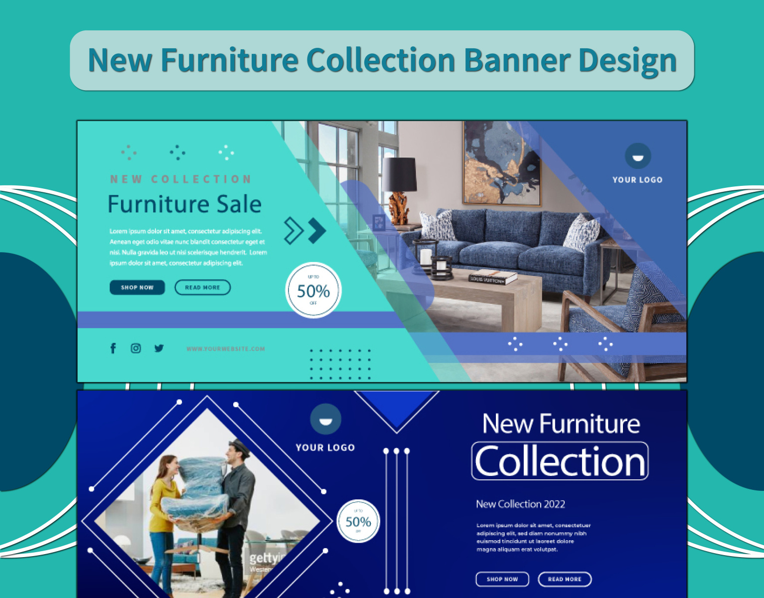 Furniture Collection Banner Design by Md Mustakin Ali on Dribbble