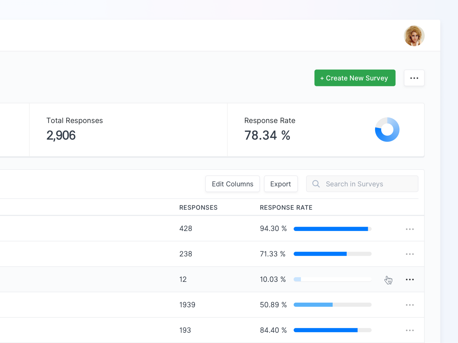Table Detail - New Countly UI by Antonin Kus on Dribbble