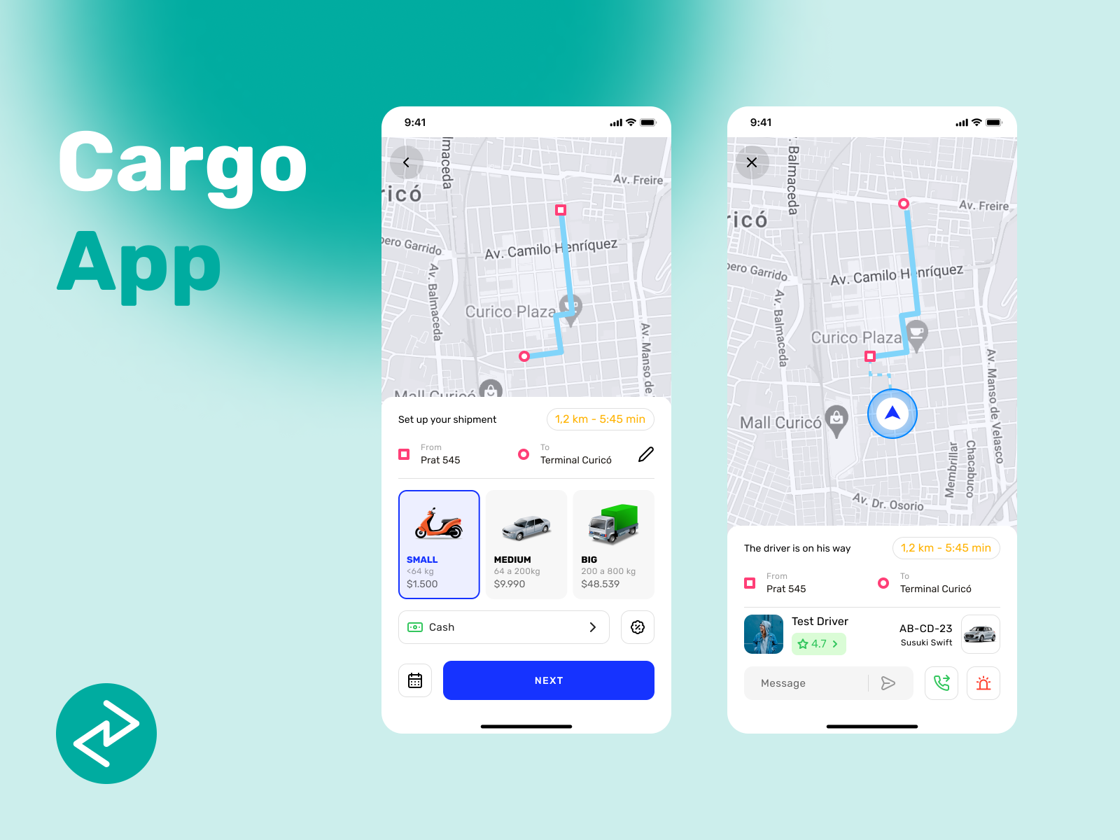 Simple cargo app by Nicolás Correa on Dribbble