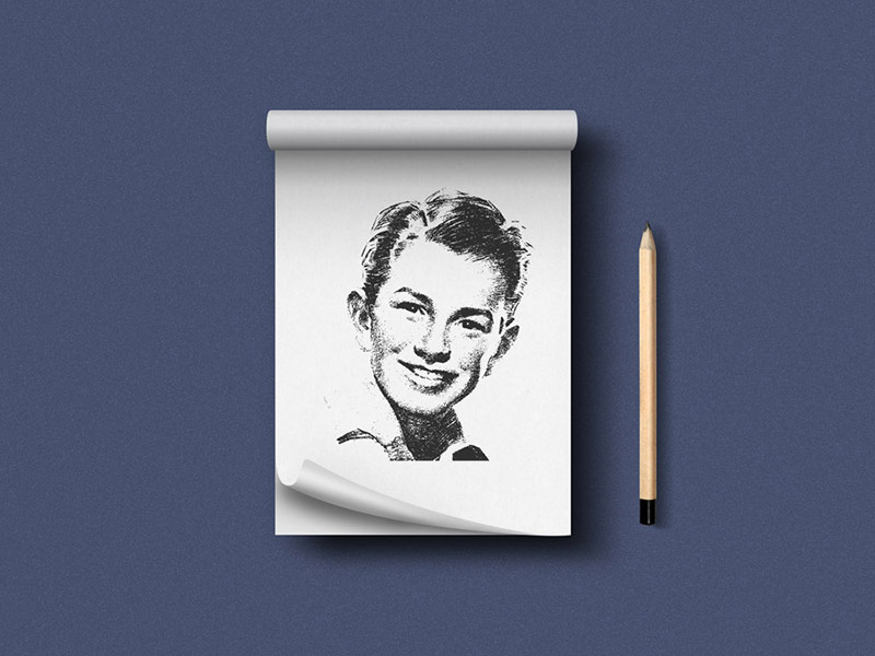 Notepad PSD Mockup by Graphicsfuel on Dribbble