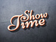 Showtime 3D Text Effect by Graphicsfuel on Dribbble