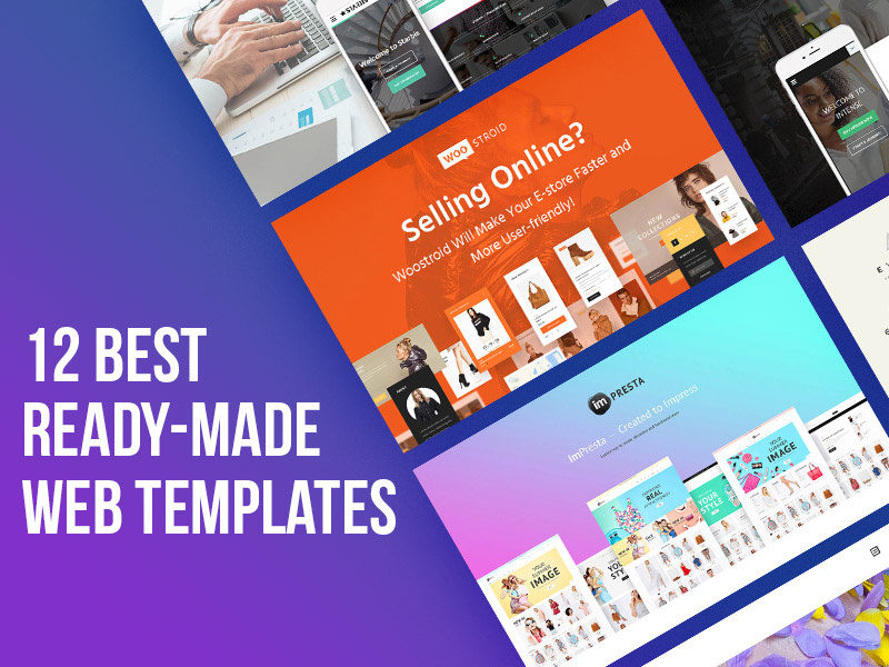 12 Best Readymade Web Templates by Graphicsfuel on Dribbble