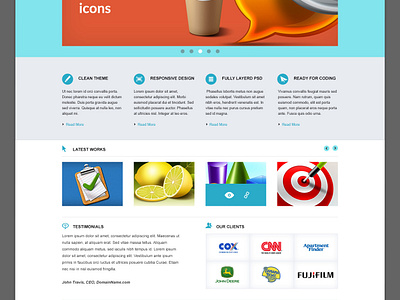 Website Design by Graphicsfuel on Dribbble