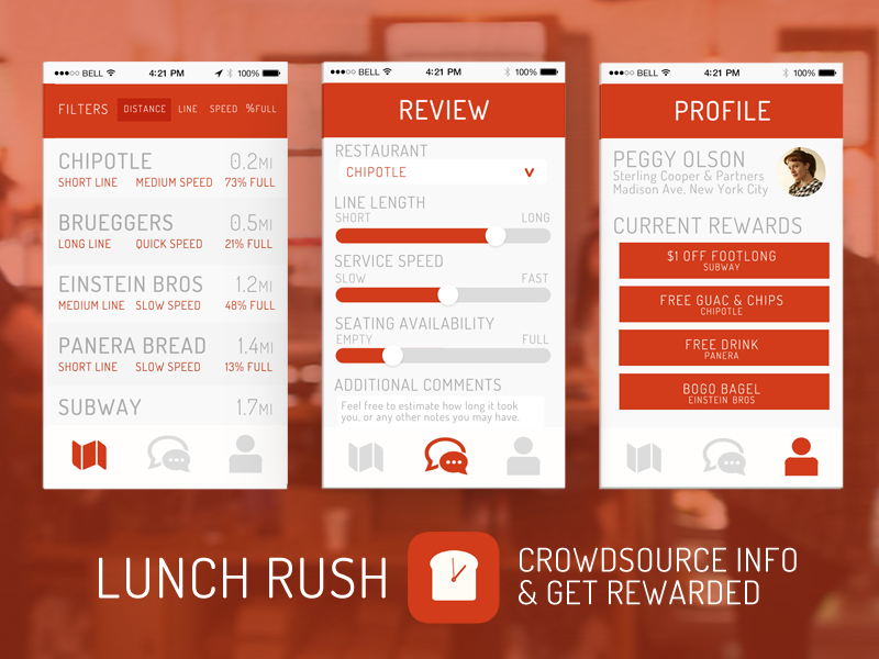 Lunch Rush by Jamie Lin on Dribbble