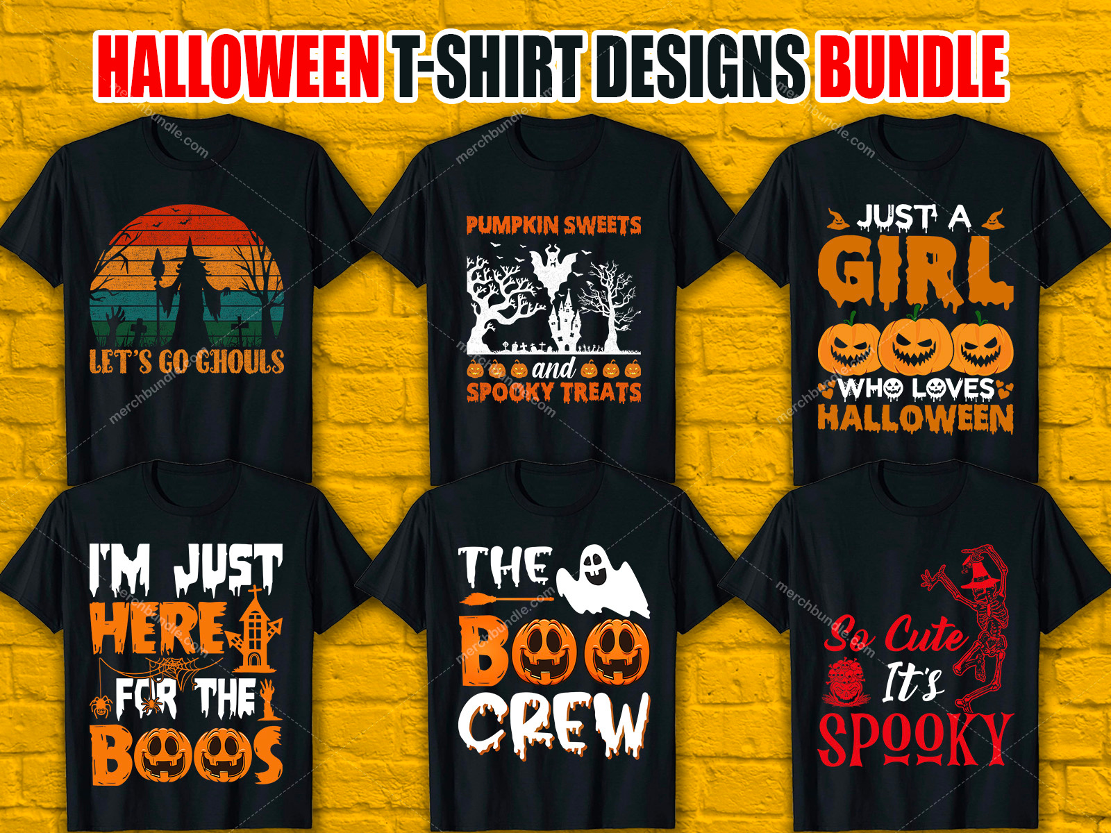 Halloween T-Shirt Designs For Merch By Amazon by Merch Bundle on Dribbble