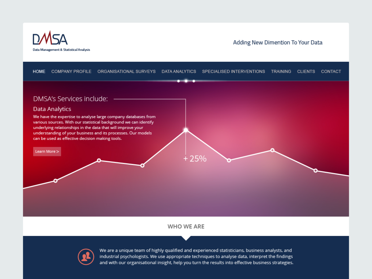 DMSA Website – Homepage | definingeverthing