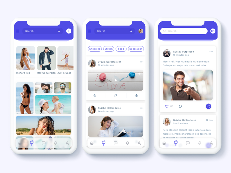 Susen - Social Network App UI Kit by tempload on Dribbble