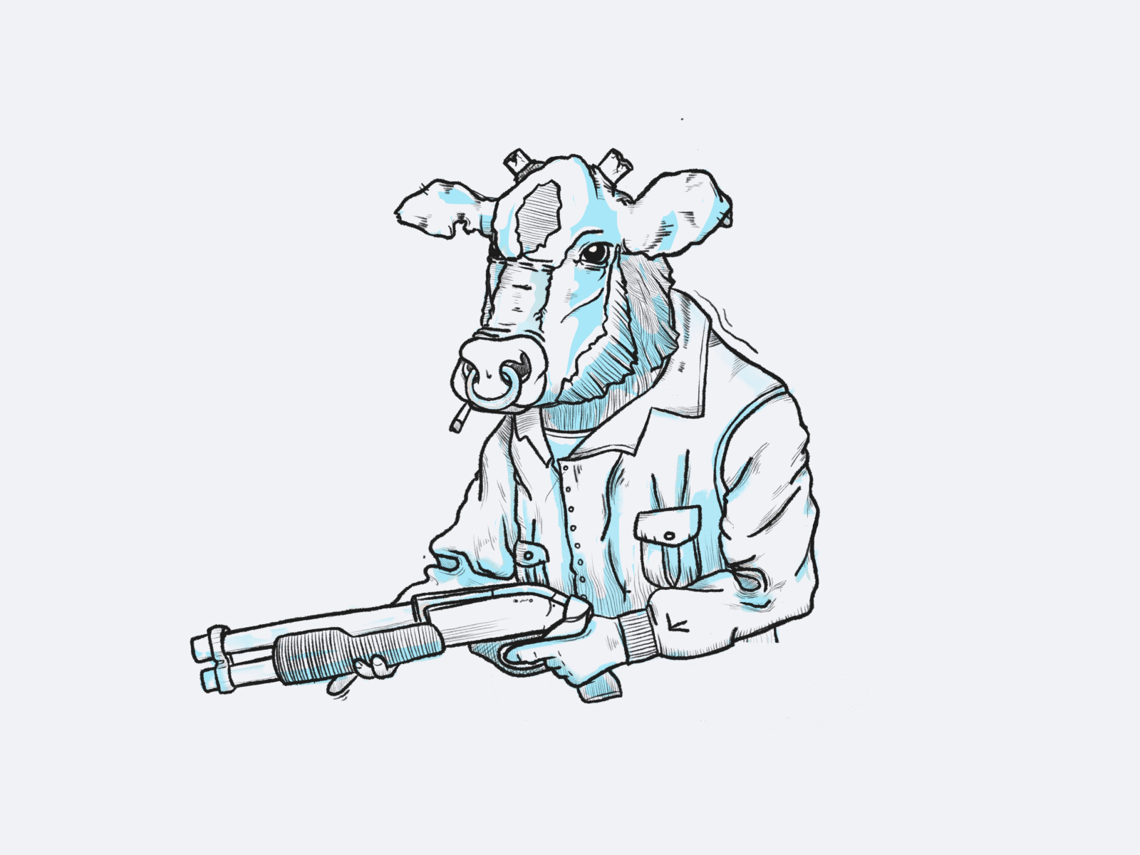 say moo by Andrew Bro on Dribbble
