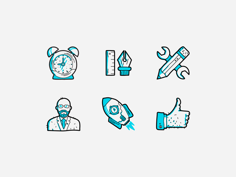 Vector anti-icons by Andrew Bro on Dribbble