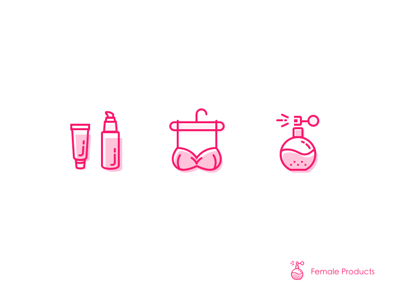 Female Products by keble for PP Design on Dribbble