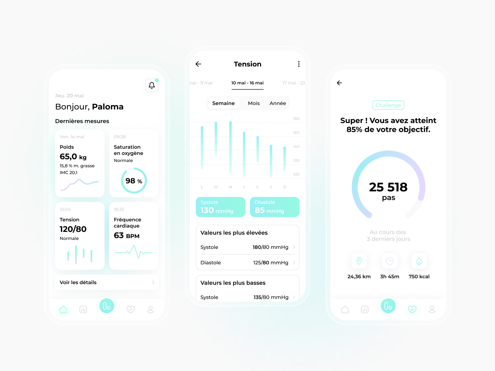 Moco – Smartwatch & Health Mobile App by Valentine Graef on Dribbble
