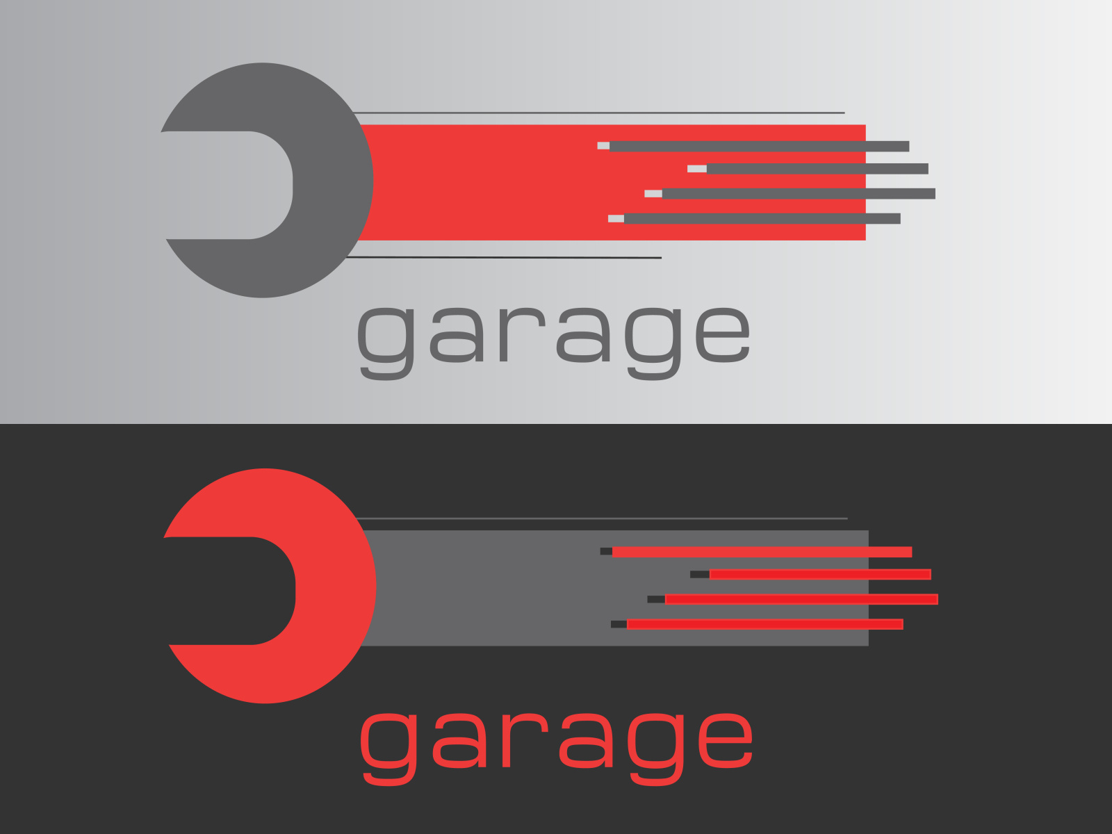 garage/ car service logo by Ahamed Jobayer on Dribbble